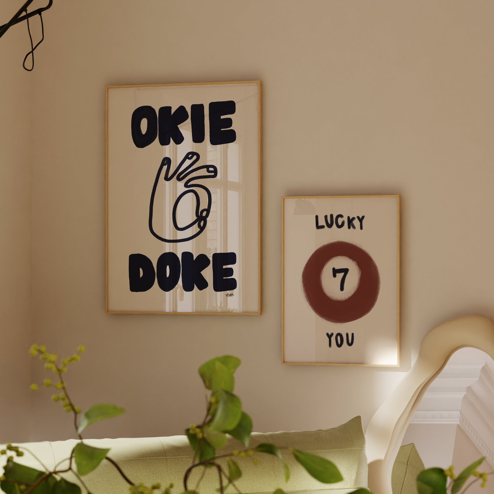 Okie Doke Poster Retro Wall Art Prints and Posters Funky Wall Decor ...