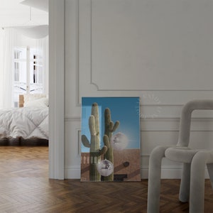 Disco Cactus Print | Trendy Wall Art | Retro Printable Art | Desert Art ...