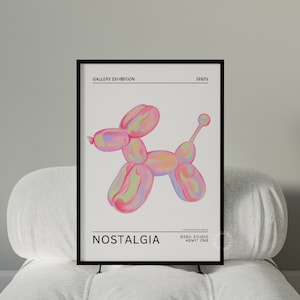 Retro Nostalgia Print Trendy Wall Art Prints Pink Preppy Aesthetic Art ...