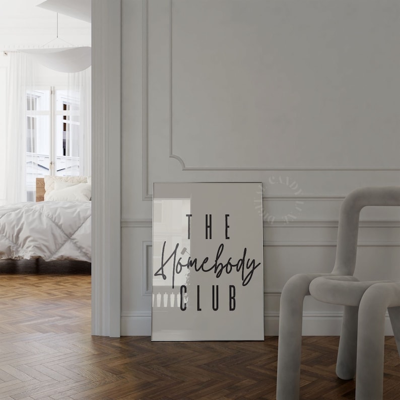 The Homebody Club Print Trendy Wall Art Retro Print Trendy - Etsy The Homebody Club Print Trendy Wall Art Retro Print Trendy - Etsy