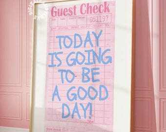Guest Check Print Bar Cart Art Plz Tell Me They Have Tequila Trendy Wall Art Guest Check Poster ...