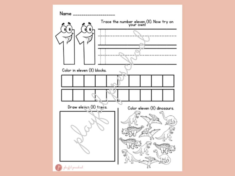 Number Tracing for Preschoolers, Number Tracing Worksheet, Preschool ...