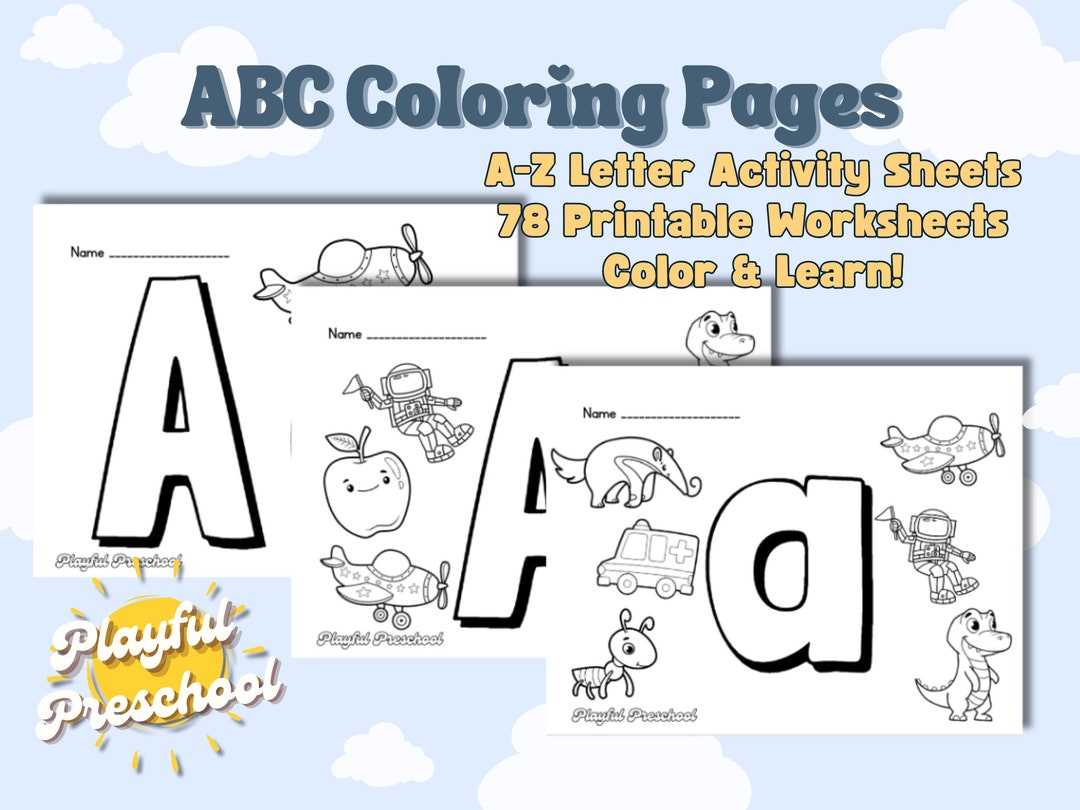 ABC Coloring Pages, Alphabet Coloring Pages for Kids, Letter Coloring ...
