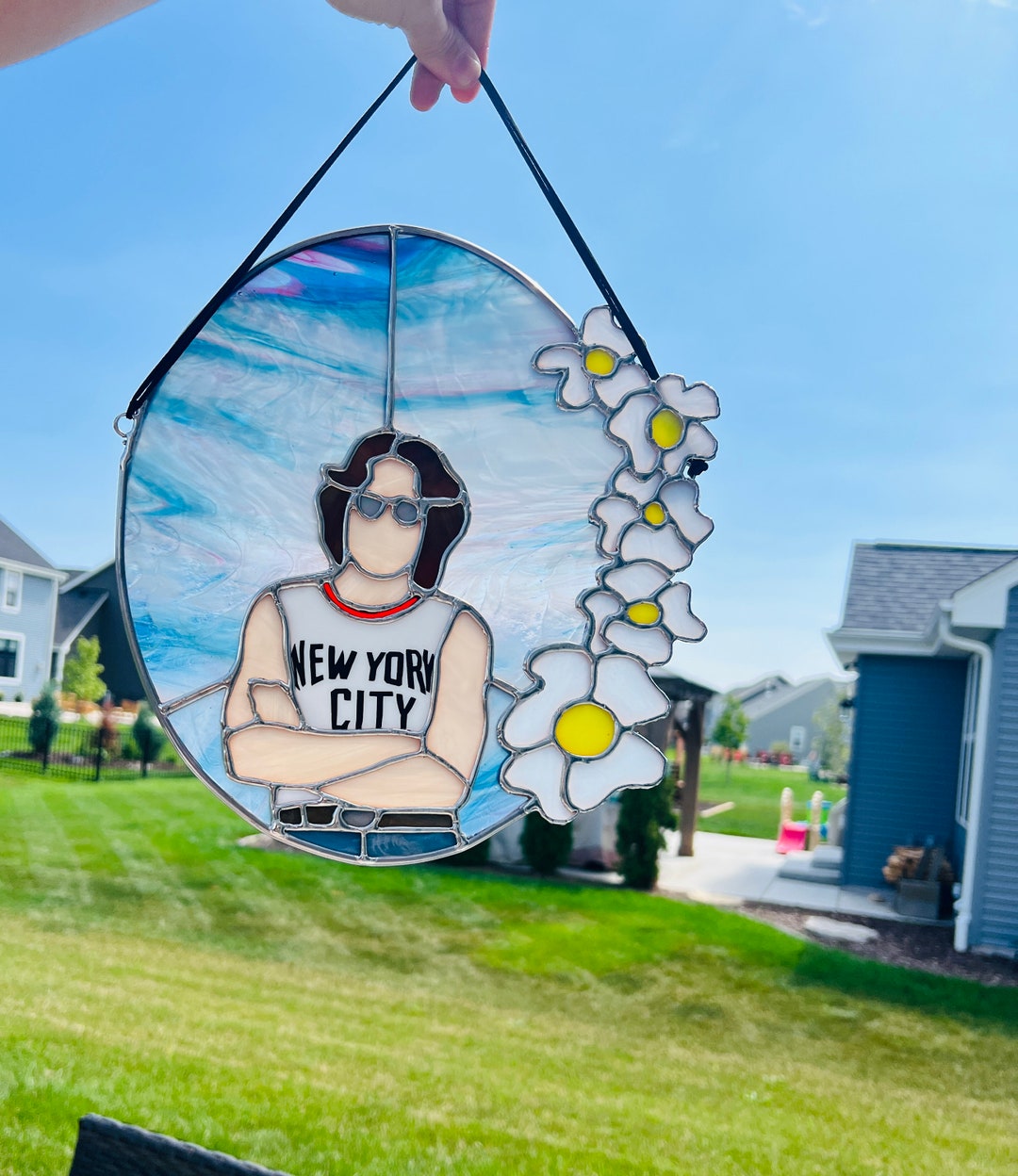 John Lennon Beatles Stained Glass - Etsy