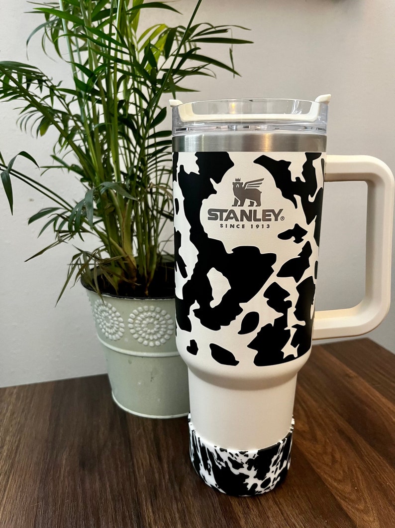 Realistic Cow Print Vinyl Wrap Decal Stanley Sticker - Etsy