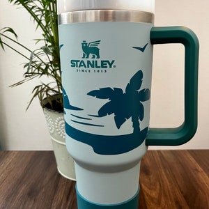 Beach Vinyl Wrap Tumbler Decal - Etsy