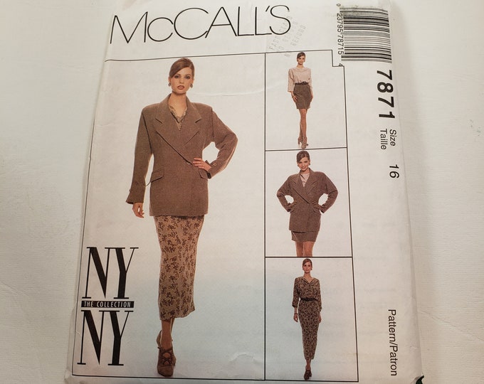 Uncut Mccalls 7871 Sewing Pattern Misses Knit Tunic and Dress Nancy ...