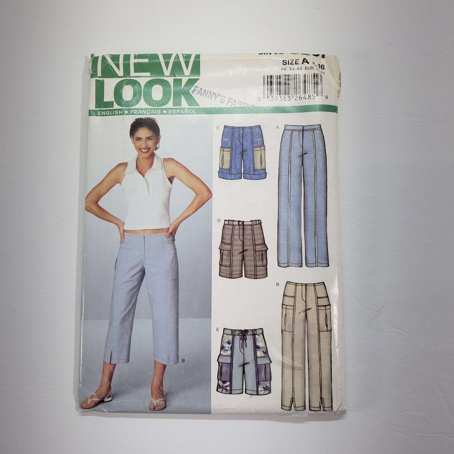 New Look 6251 Sewing Pattern for Pants, Shorts, Capris Size 6-16 Rare ...