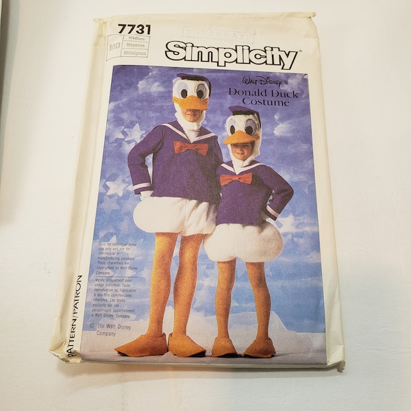 Donald Duck Costume Pattern - Etsy