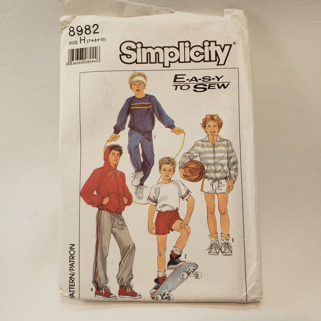 Simplicity 8982, Boys Sewing Pattern, Easy to Sew, Unlined Jacket ...