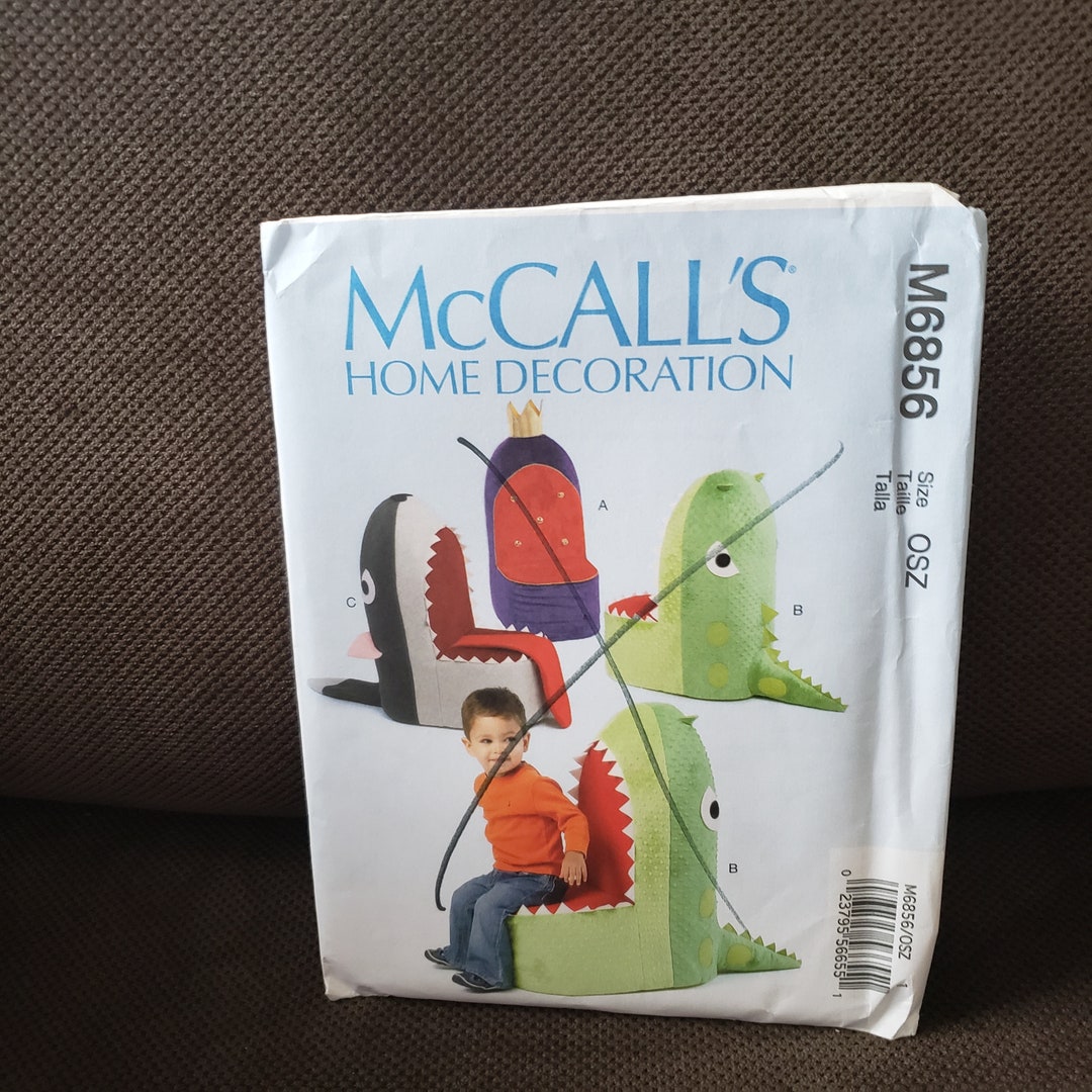 Mccall's 6856 Sewing Pattern for Fun Children's Seats Uncut Ff ...