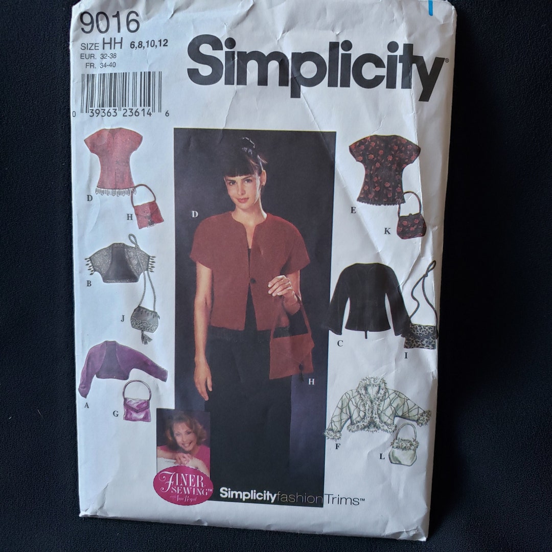 Simplicity 9016 Sewing Pattern for Misses Jacket, Purses and Knit ...