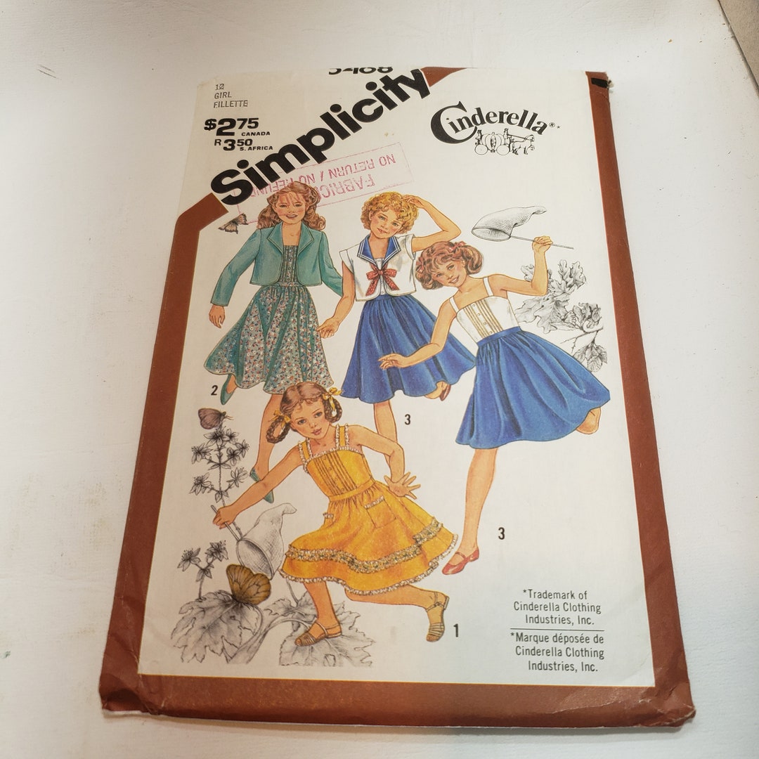 Simplicity 5468 Sewing Pattern, Cinderella Sundress and Short Jacket ...