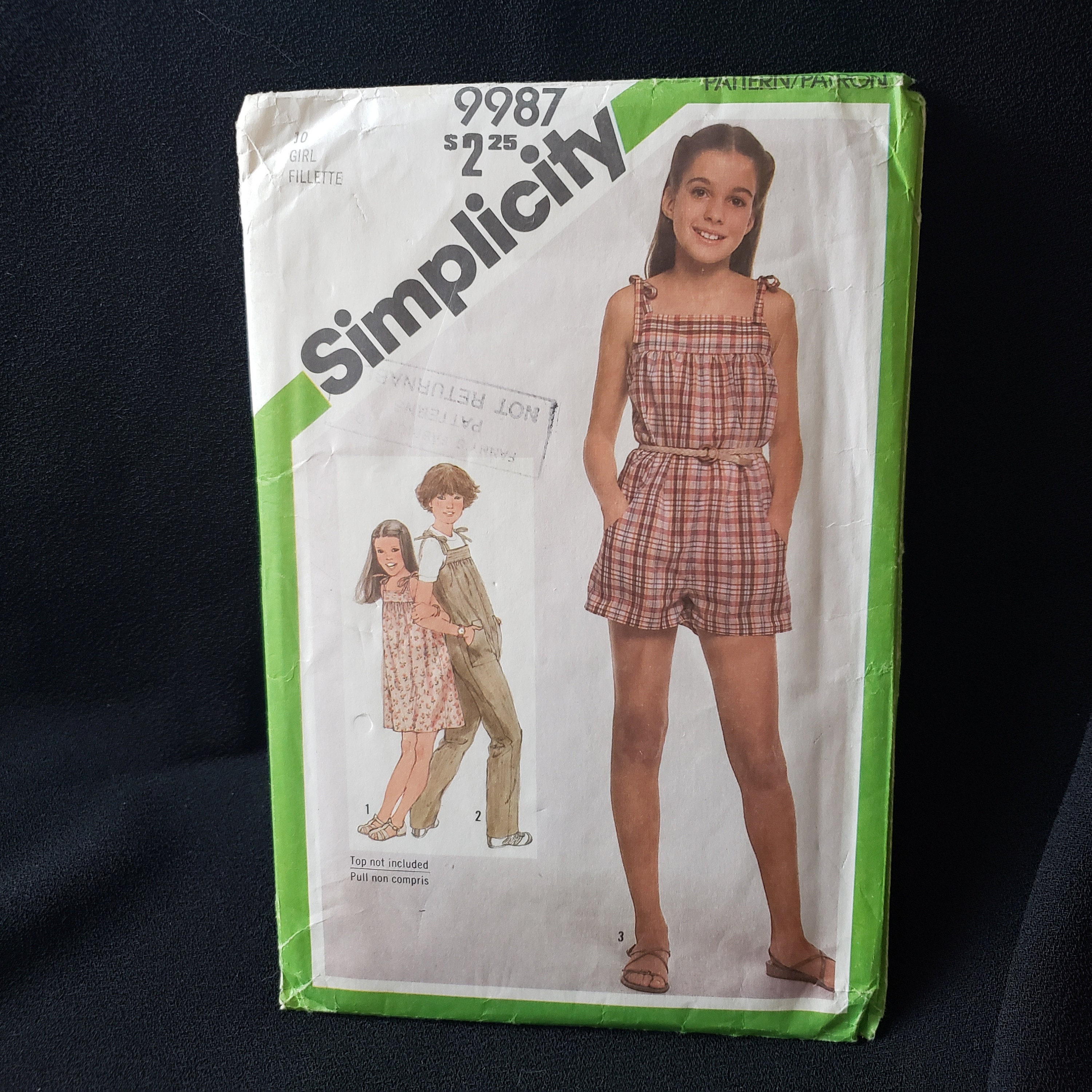 Simplicity 9987 Sewing Pattern for Girls Loose Fitting Jumpsuit or ...