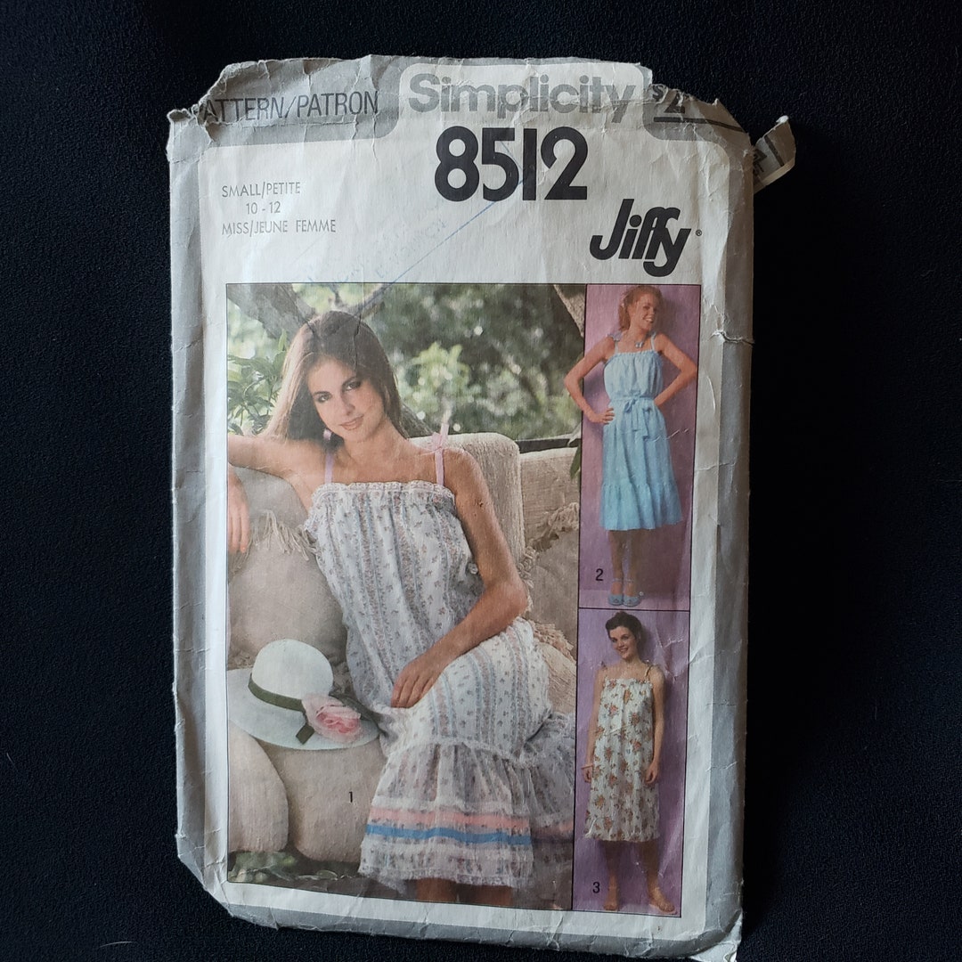 Simplicity 8512 Sewing Pattern for 1970's Misses Jiffy Pullover ...