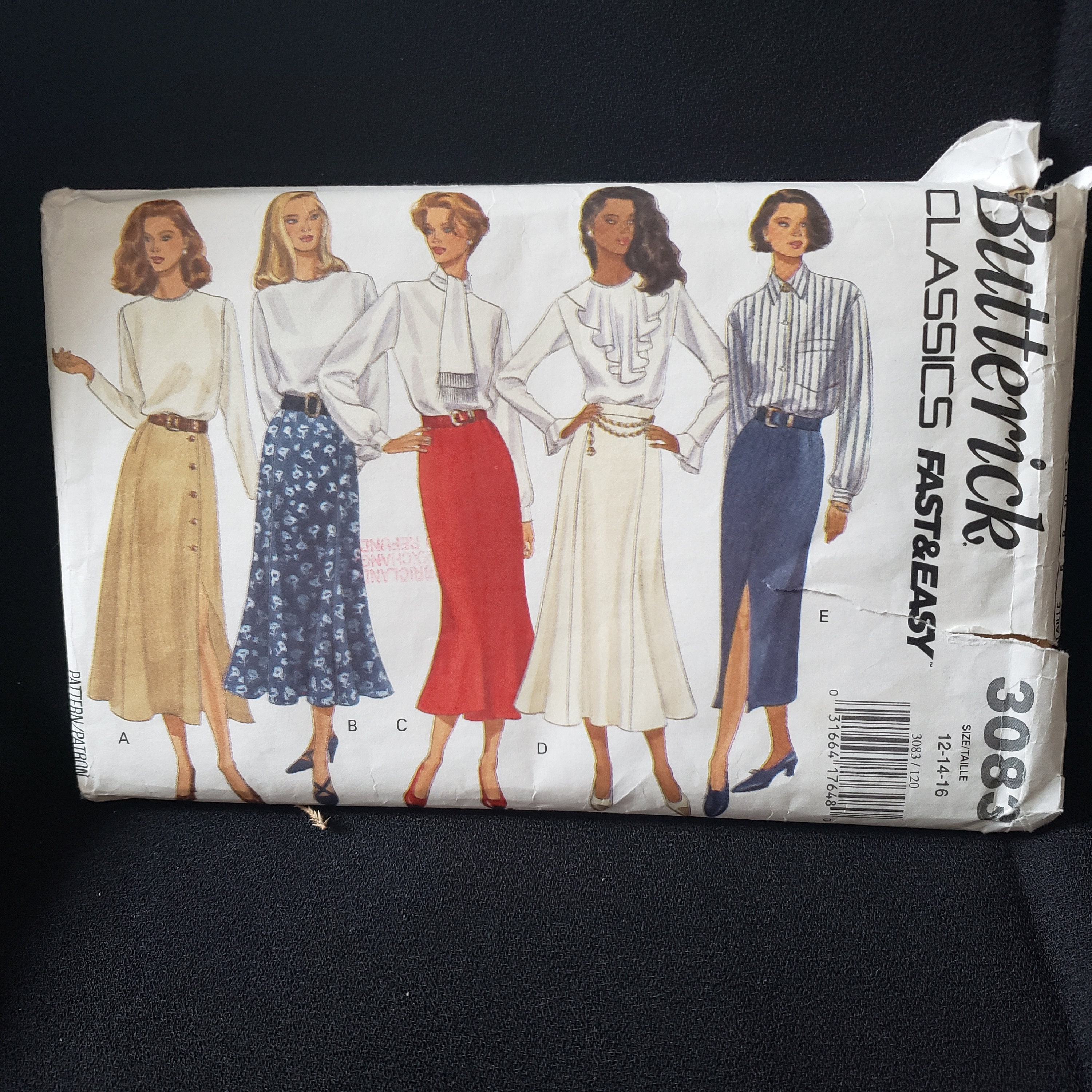 Butterick 3083 Sewing Pattern for Skirts With Waistline and - Etsy