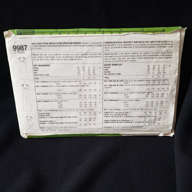 Simplicity 9987 Sewing Pattern for Girls Loose Fitting Jumpsuit or ...