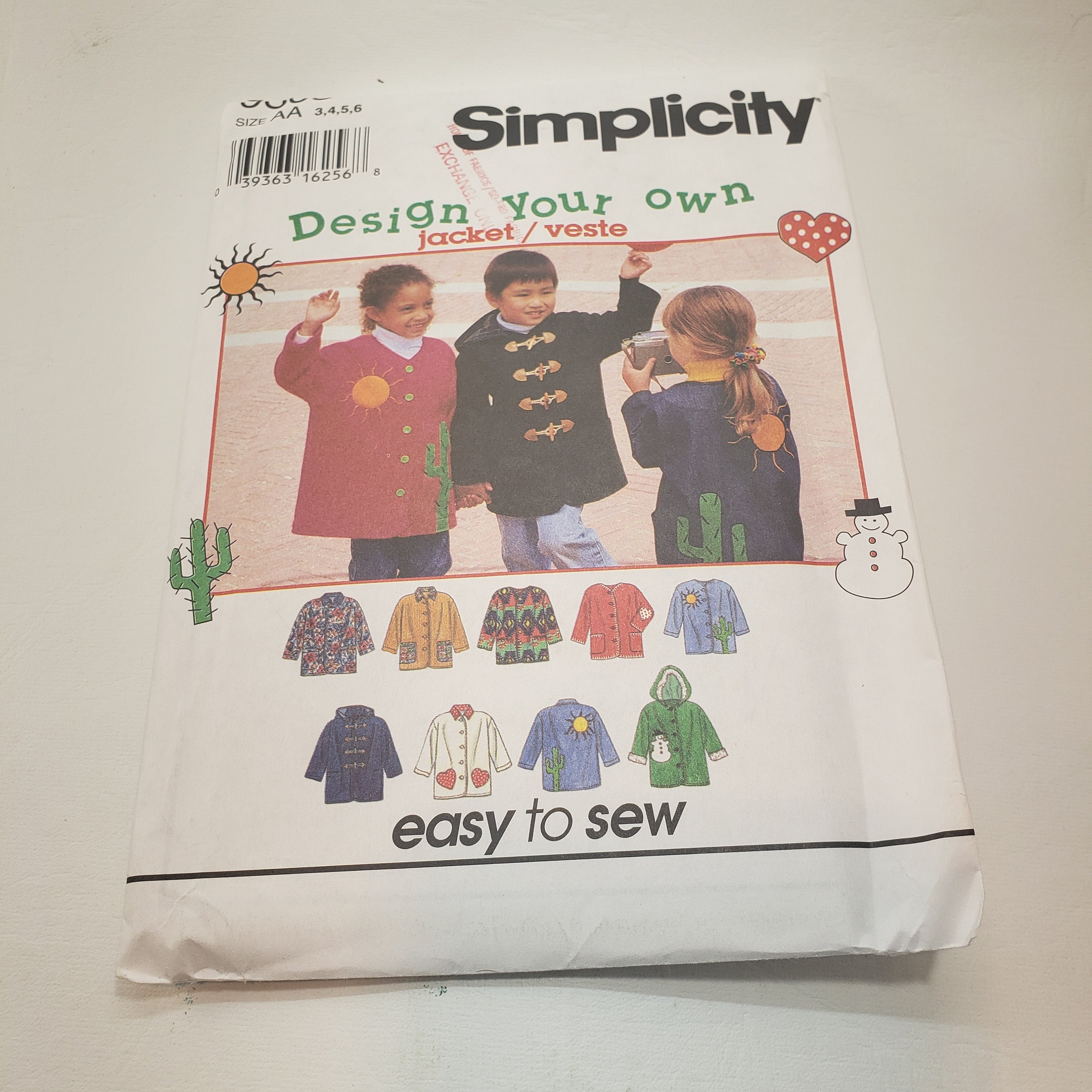 Simplicity 9303 Sewing Pattern Design Your Own Jacket Easy - Etsy