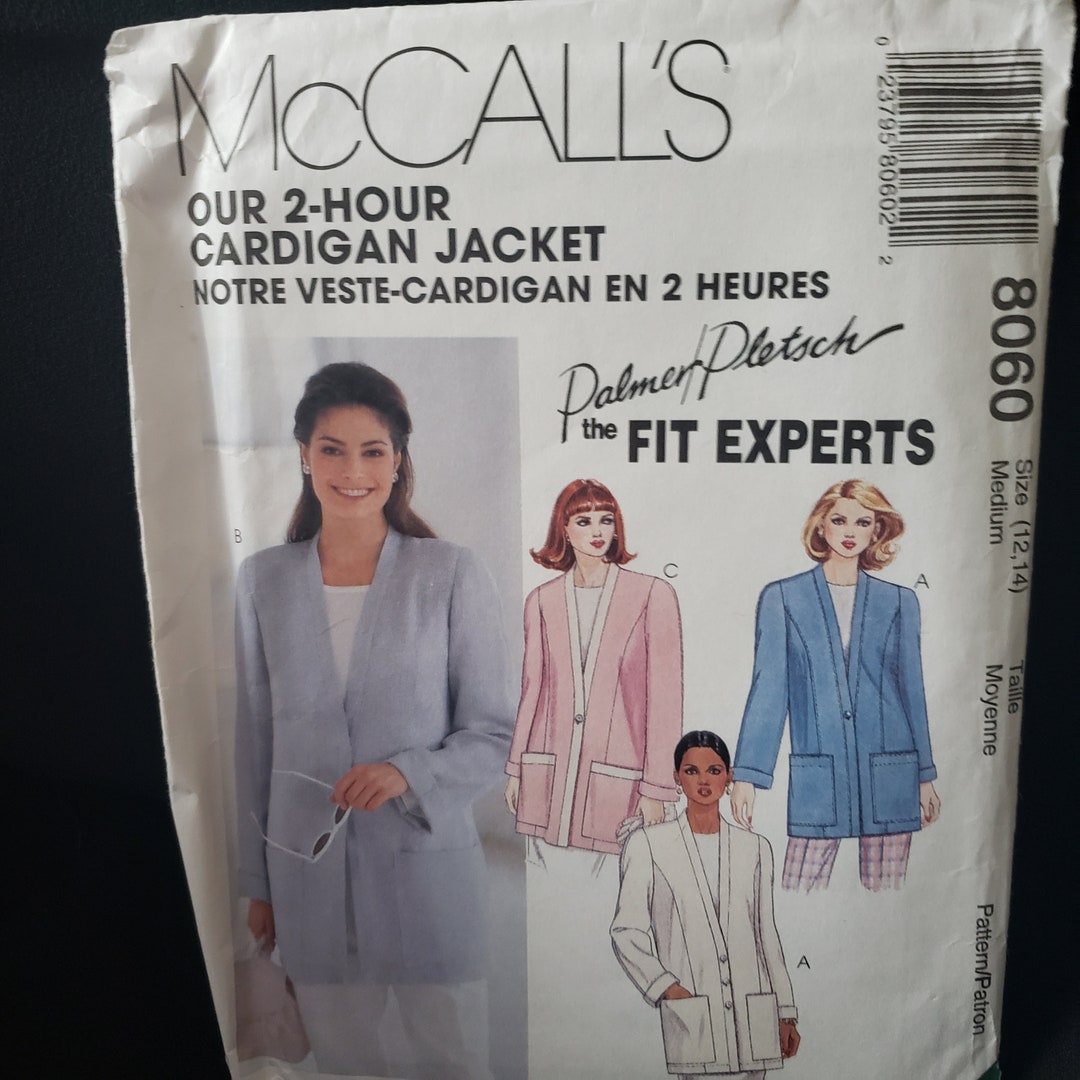 Mccall's 8060 Women's Sewing Pattern Unlined Jacket 12 - 14 UNCUT Ff ...