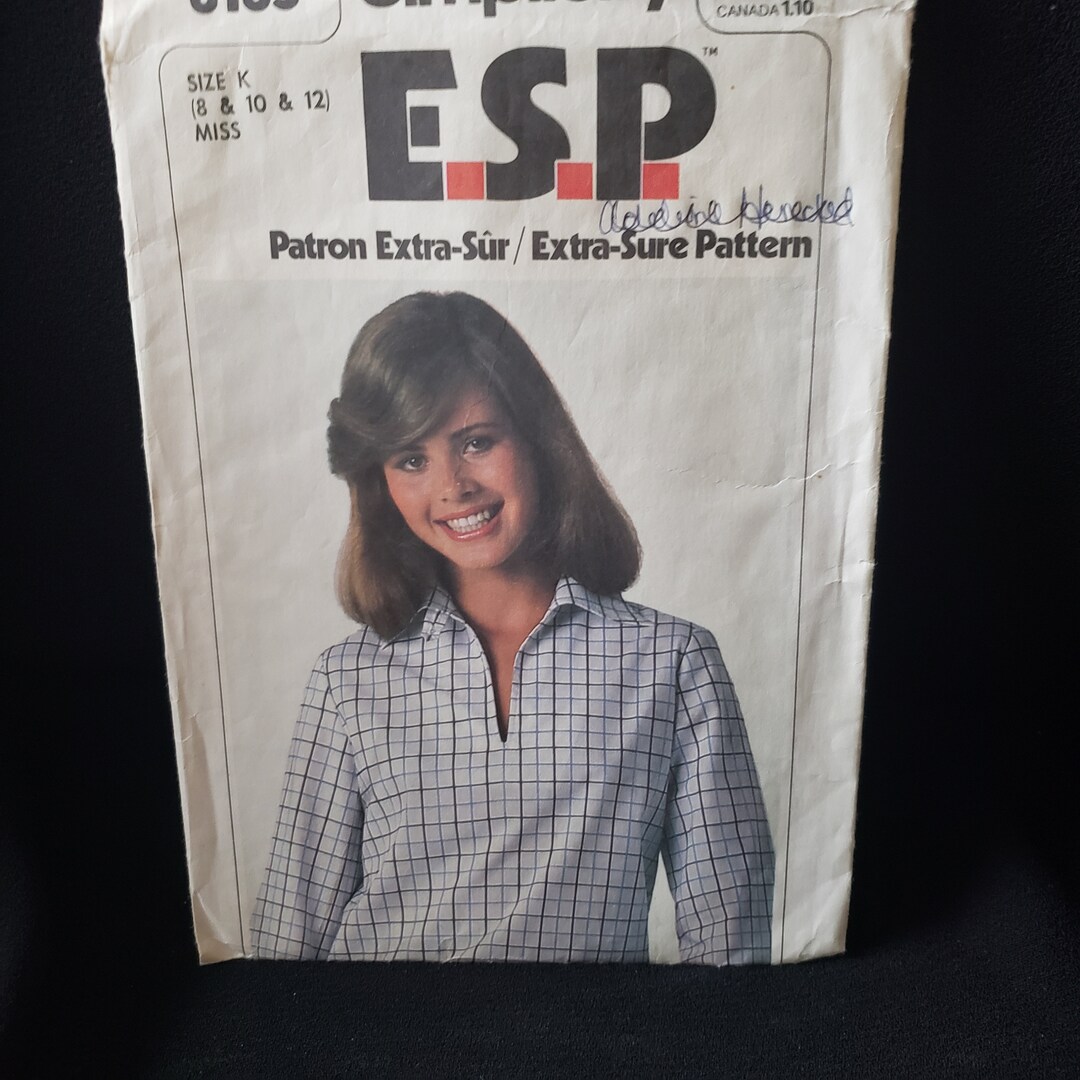 ESP 8183 Simplicity Sewing Pattern for Misses Pullover Blouson Top ...