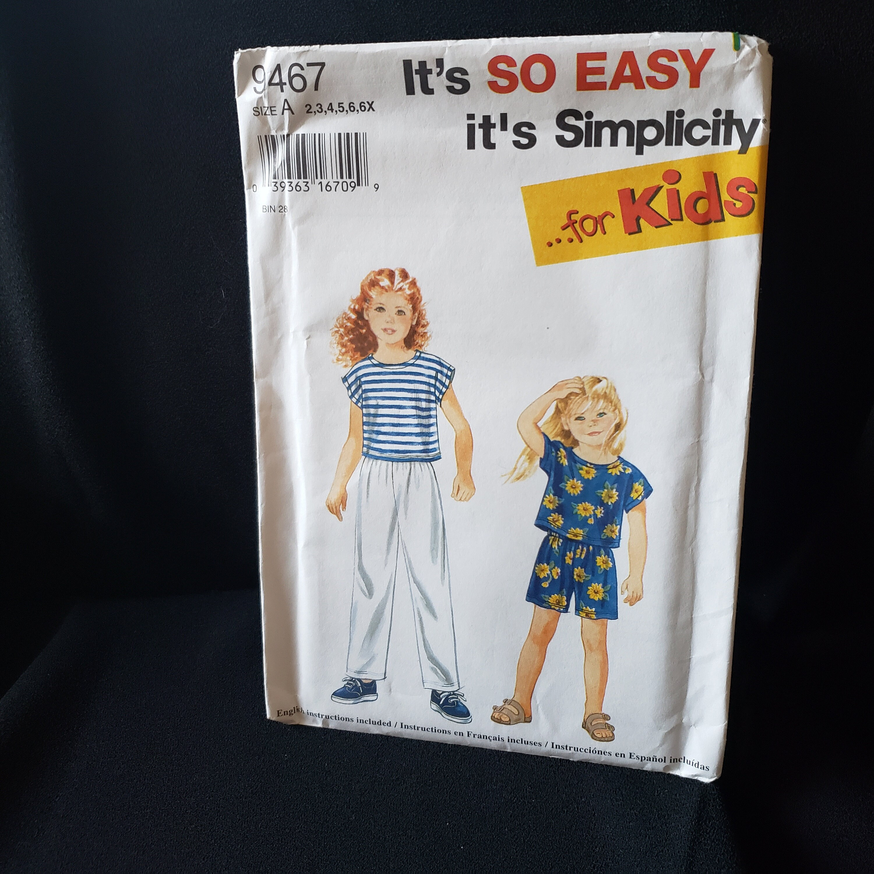 Simplicity 9467 Sewing Pattern for Kids - so Easy -pop Top , Pull on ...