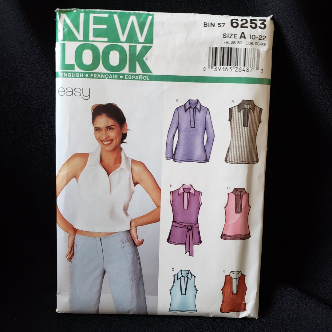 New Look 6253 Rare Sewing Pattern for Stretch Knit Pullover - Etsy