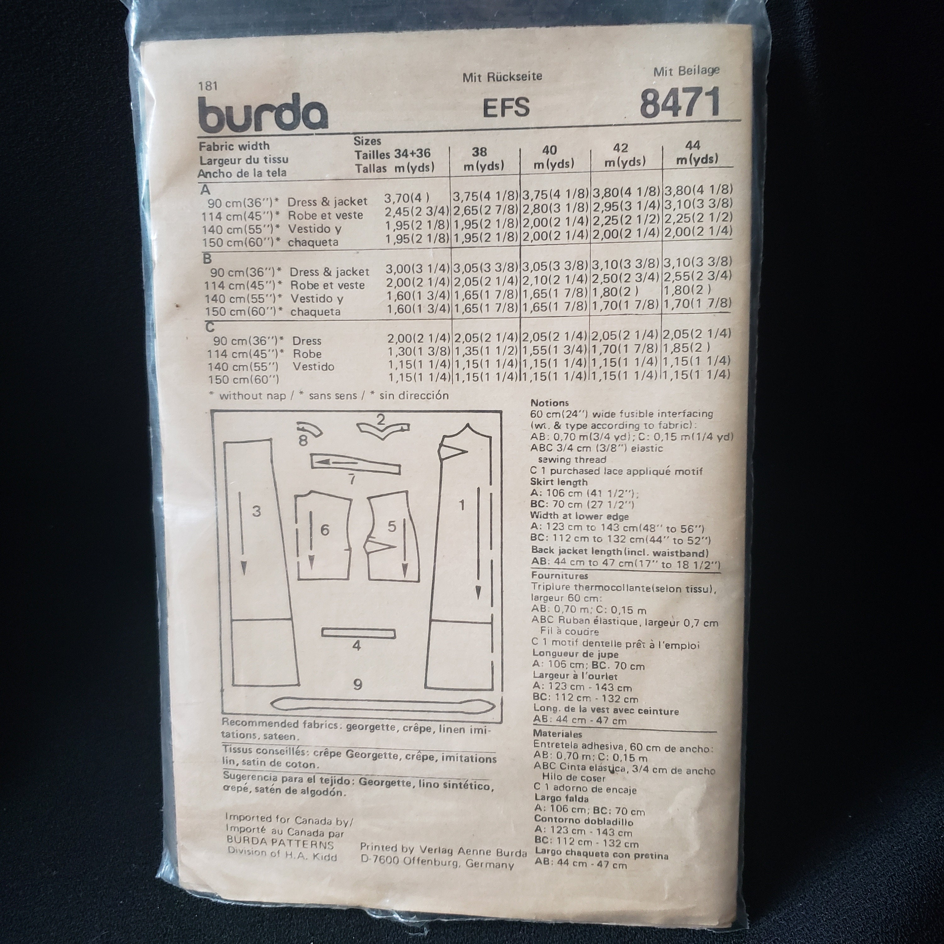 Burda 8471 Super Easy Sewing Pattern Early 80s Sundress With - Etsy