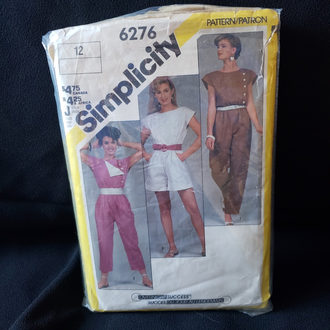 Simplicity 6276 Sewing Pattern for Vintage Jumpsuit, Long, Above Ankle ...