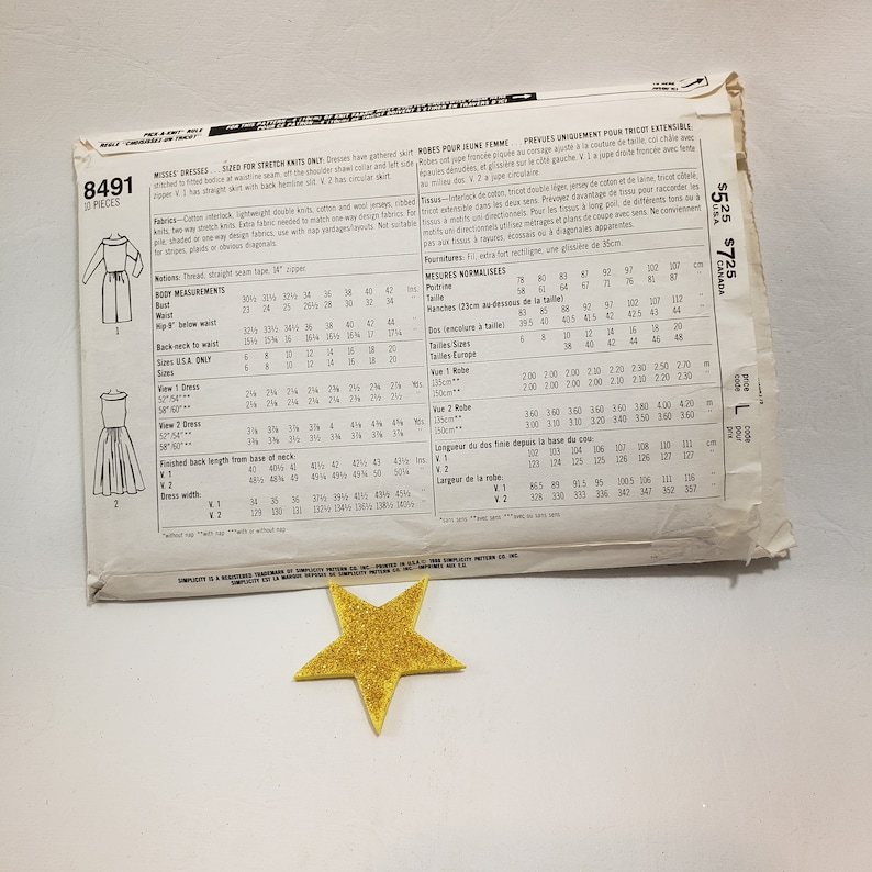 Simplicity 8491, Very Rare Sewing Pattern for Fancy off the Shoulder Dress, Simple Sew - Formal ...