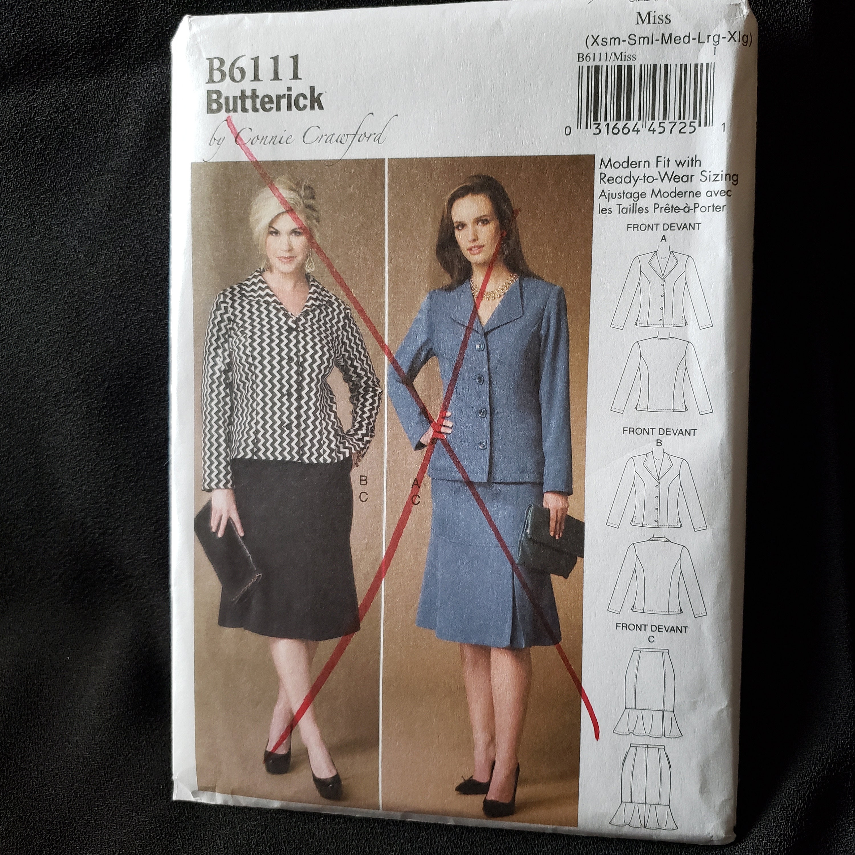 Butterick 6111 Connie Crawford Sewing Pattern for Misses/womens Jacket ...
