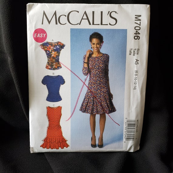 Mccall's 7046 Sewing Pattern for Misses Pullover Tops and - Etsy