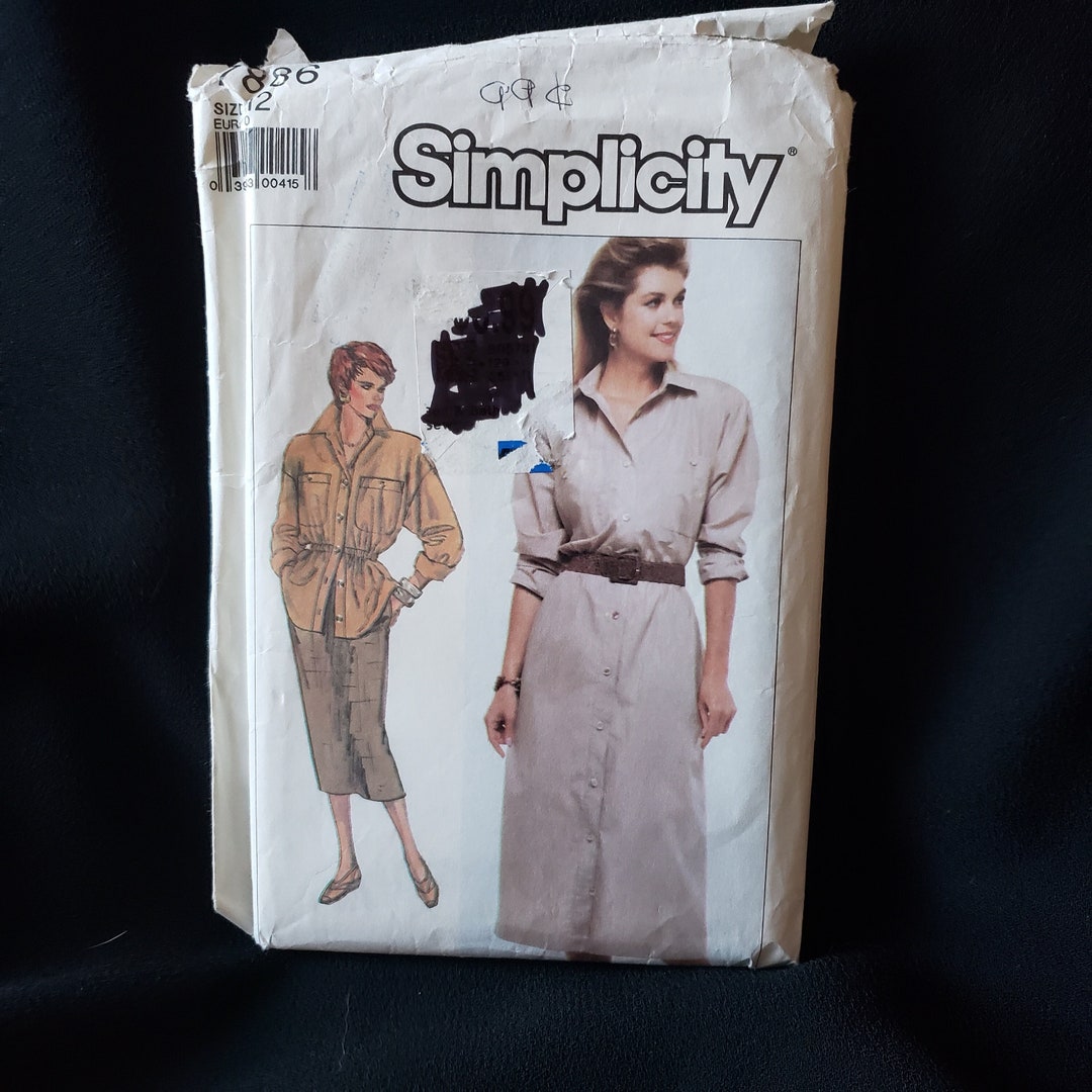 Simplicity 7886 Sewing Pattern for Shirt Dress, Safari Style or Top and ...