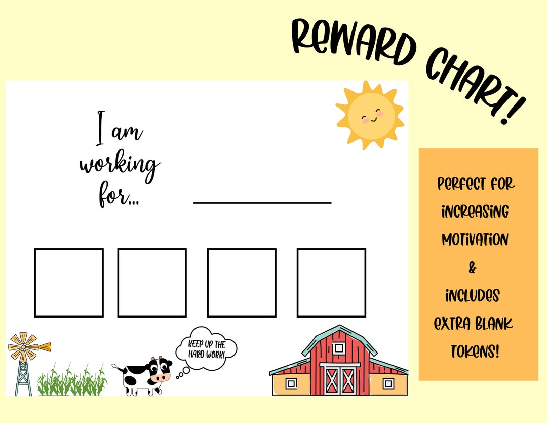 Token Board Reward Chart for Motivation - Etsy