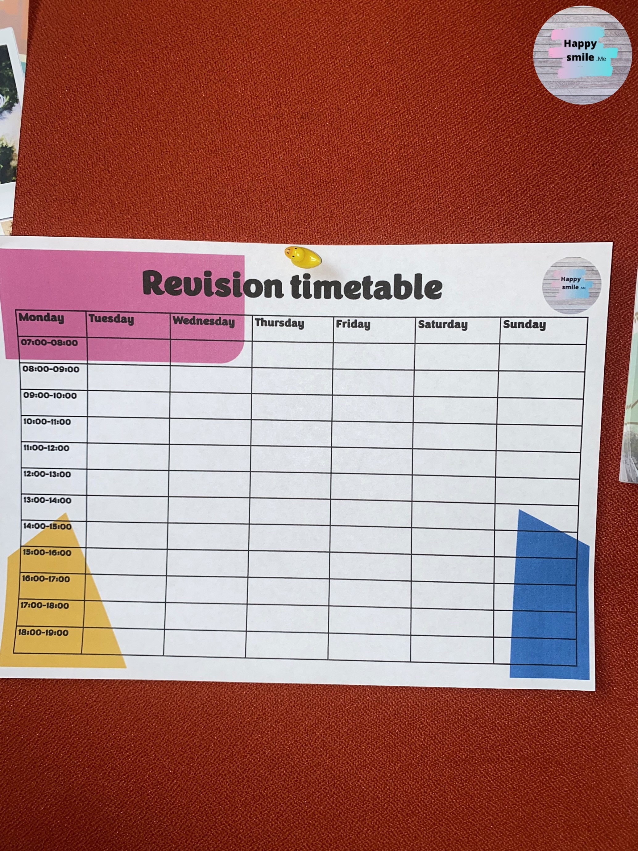 Revision Timetable PDF study Tracker Uni/ College Student - Etsy