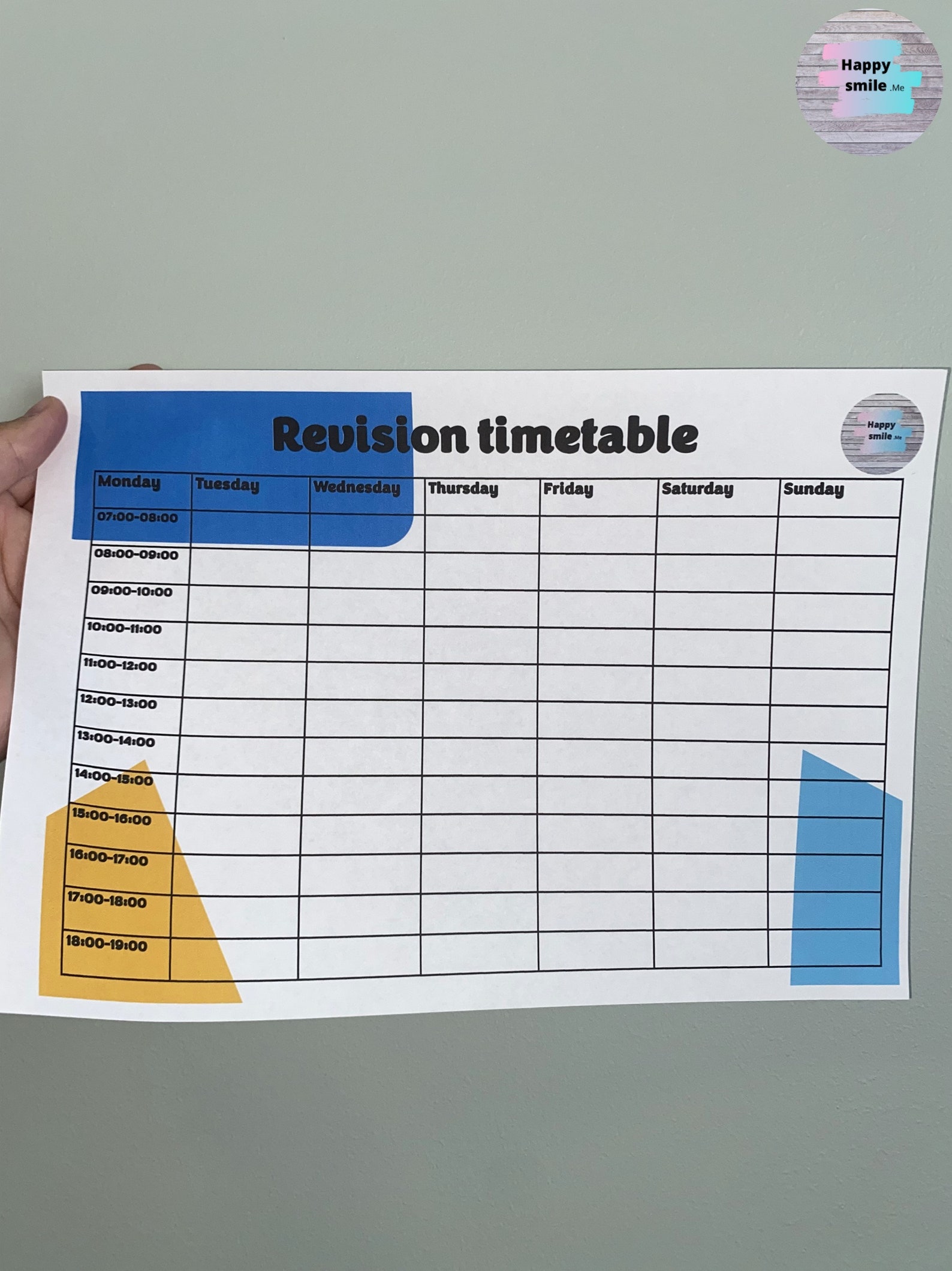Revision Timetable PDF -study Tracker - Uni/ College Student - Etsy