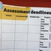 Assessment Deadline PDF study Tracker Uni/ College Student - Etsy