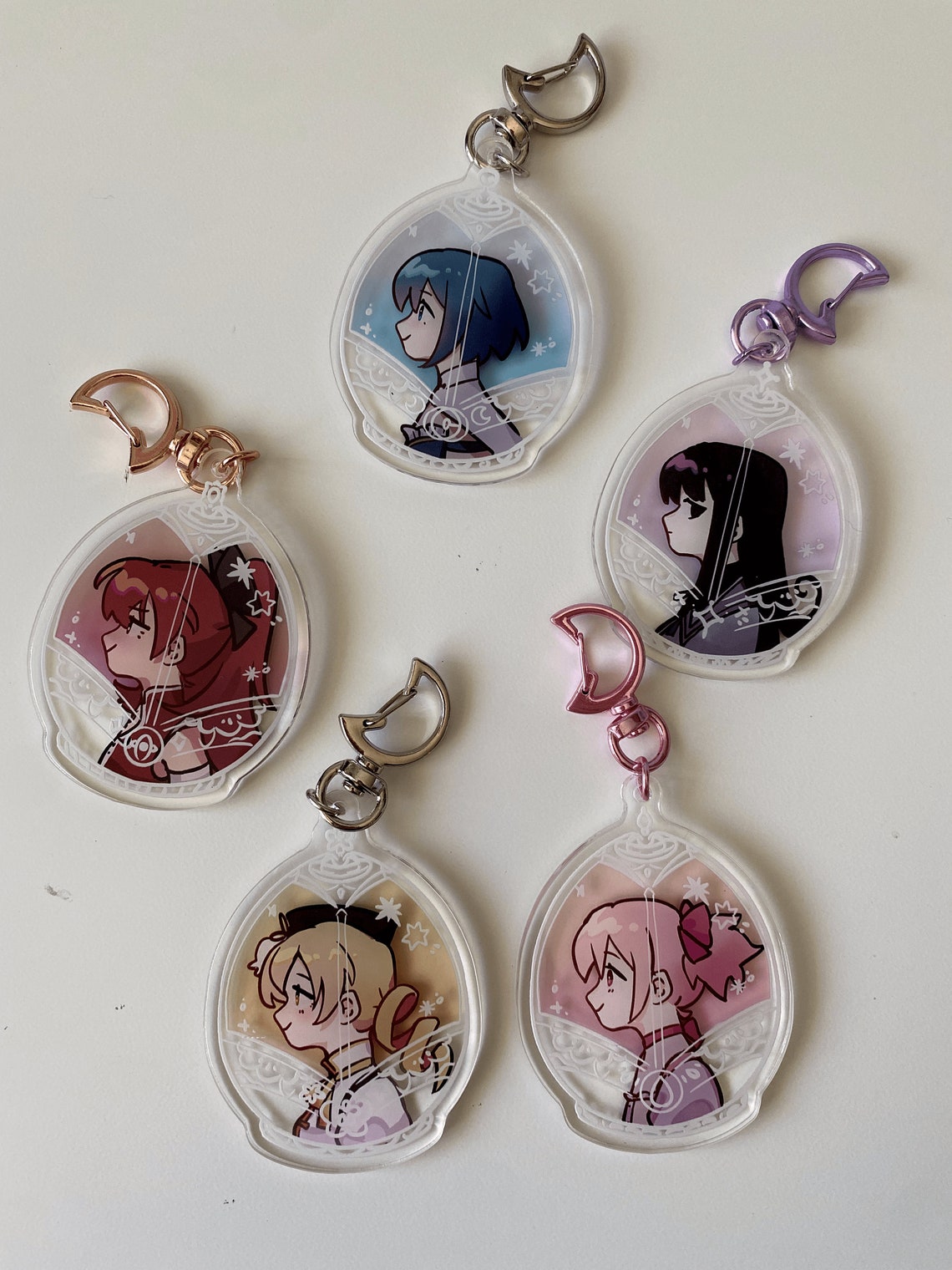 Puella Magi Madoka Magica Acrylic Keychain - Etsy
