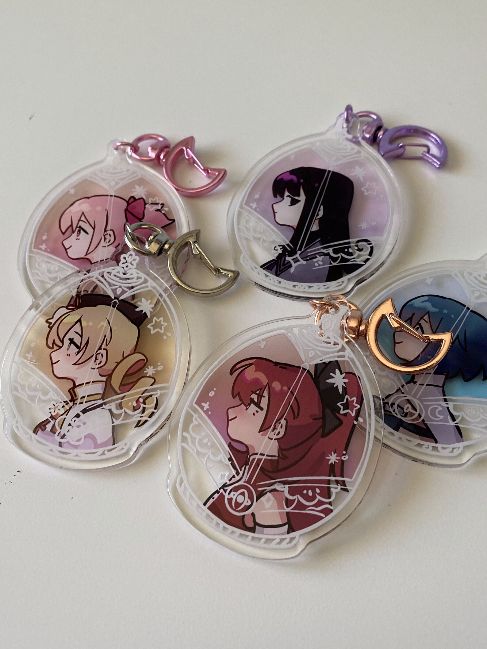 Puella Magi Madoka Magica Acrylic Keychain - Etsy