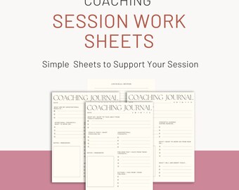 Printable Coaching Worksheet - Etsy