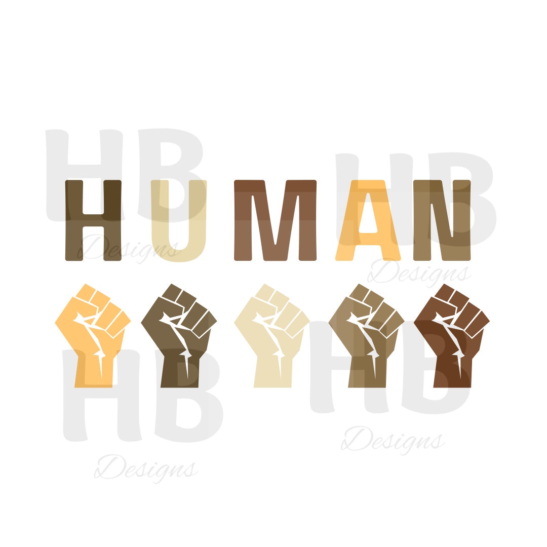 Human Svg - Fist Svg - Human Race Svg - Etsy