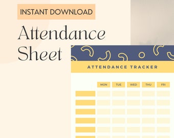 Teacher Roll Call Sheets - Etsy