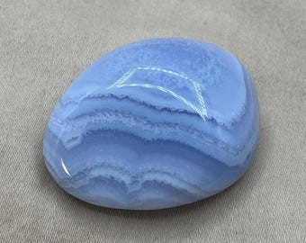 Blue Lace Agate Tumbled Stone Large – Grade AAA –rare – High Quality ...
