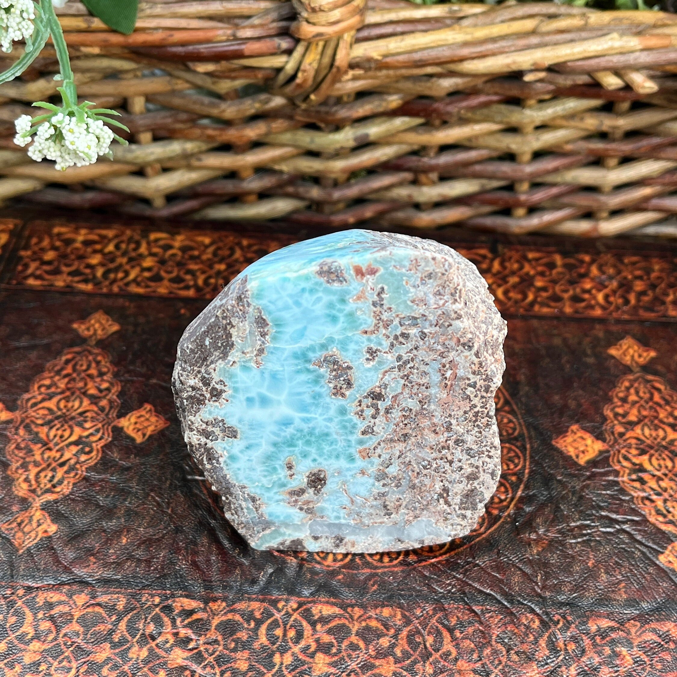 Larimar Natural Stone Larimar Stone Raw Larimar Piece Larimar Raw Stone ...