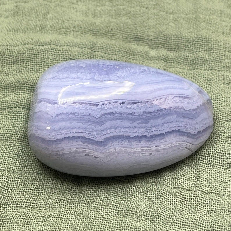 Blue Lace Agate Tumbled Stone Large – Grade AAA –rare – High Quality ...