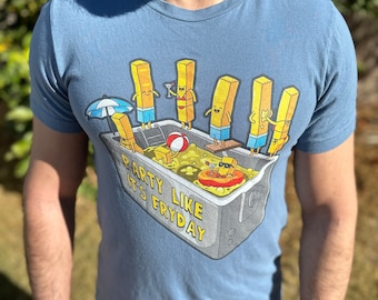 It's Fry Day Shirt, French Fries Shirt, Weekend Shirt, Fries T-shirt ...