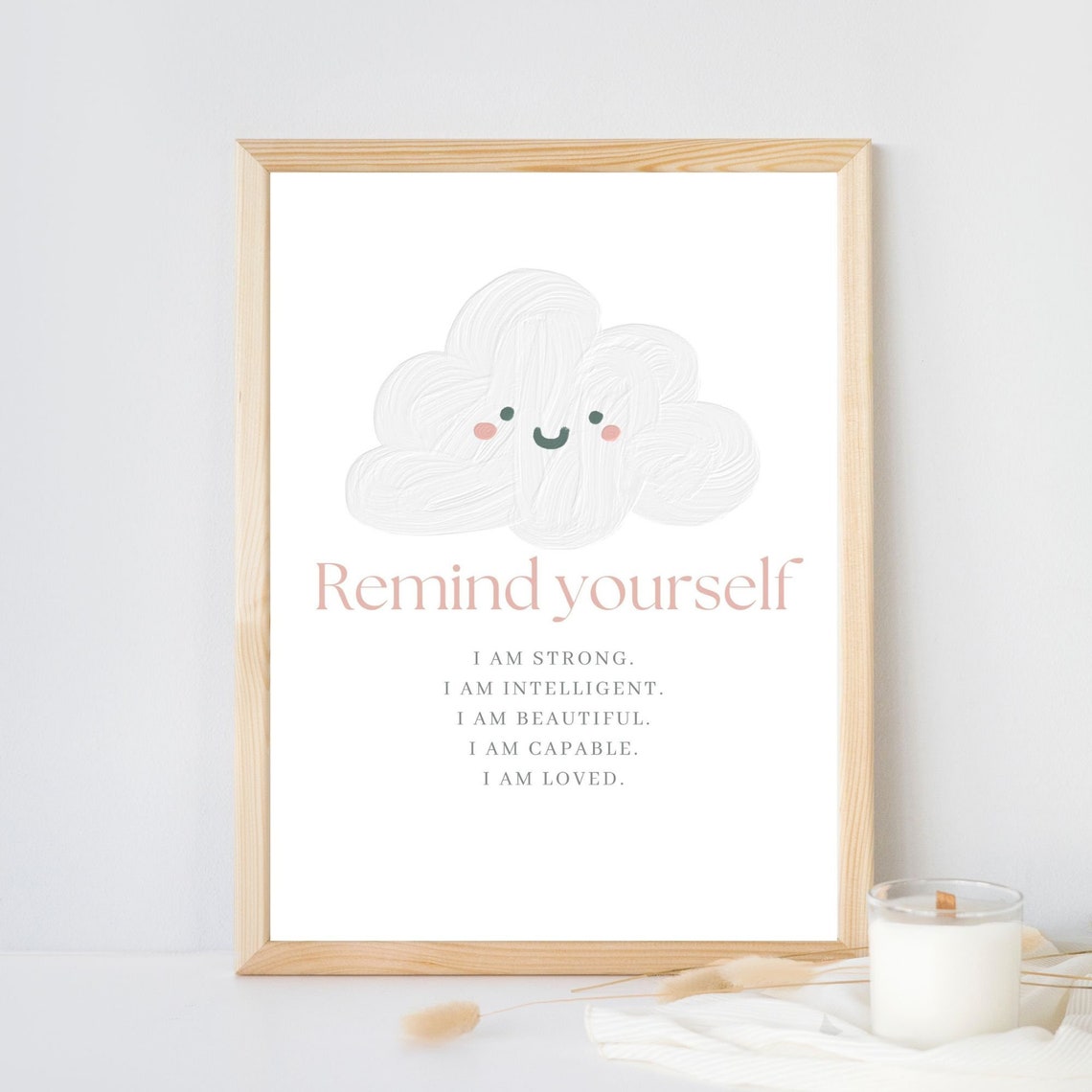Affirmation Print: Therapy Office Decor, Counselor Wall Art (digital ...