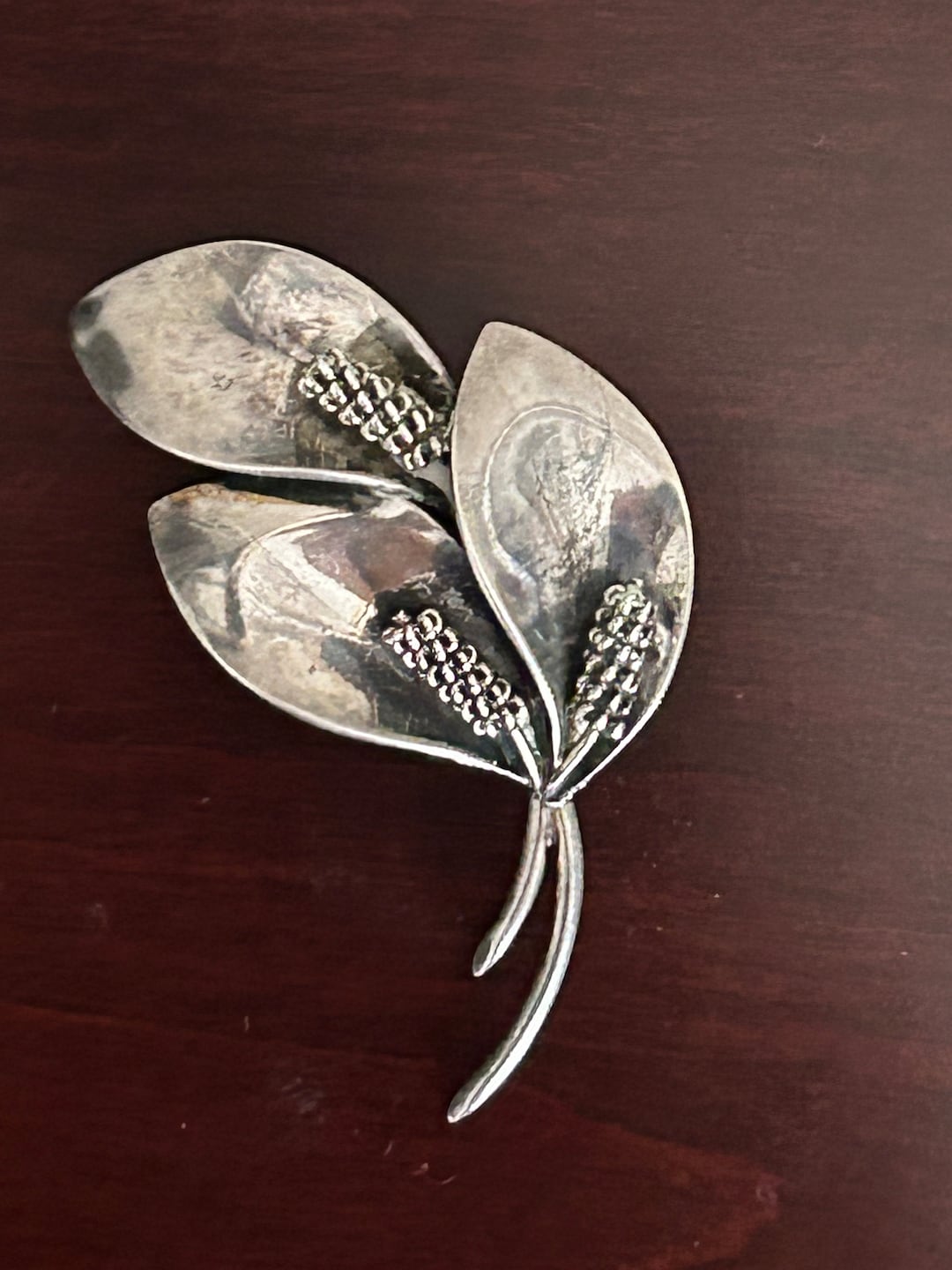 Vintage A & K, Aarre Krogh Sterling Silver 3 Stem Calla Lily Brooch ...