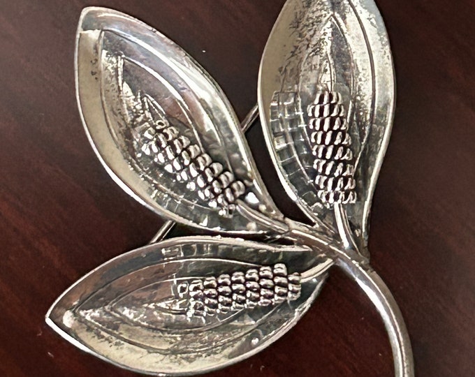 Vintage A & K, Aarre Krogh Sterling Silver 3 Stem Calla Lily Brooch ...