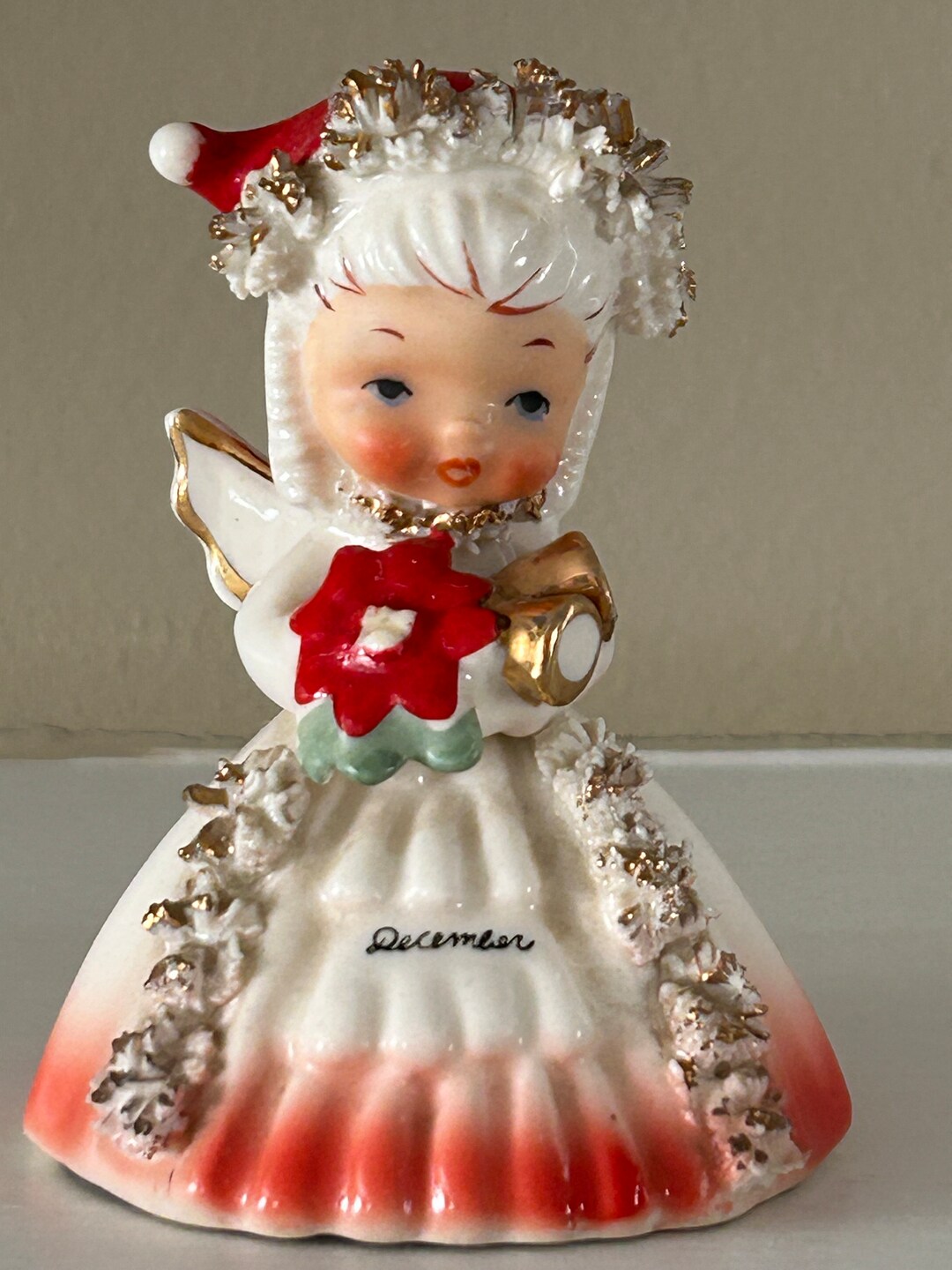 Rare Vintage 1956 Napco December Angel Bell Figurine. S1307L. - Etsy