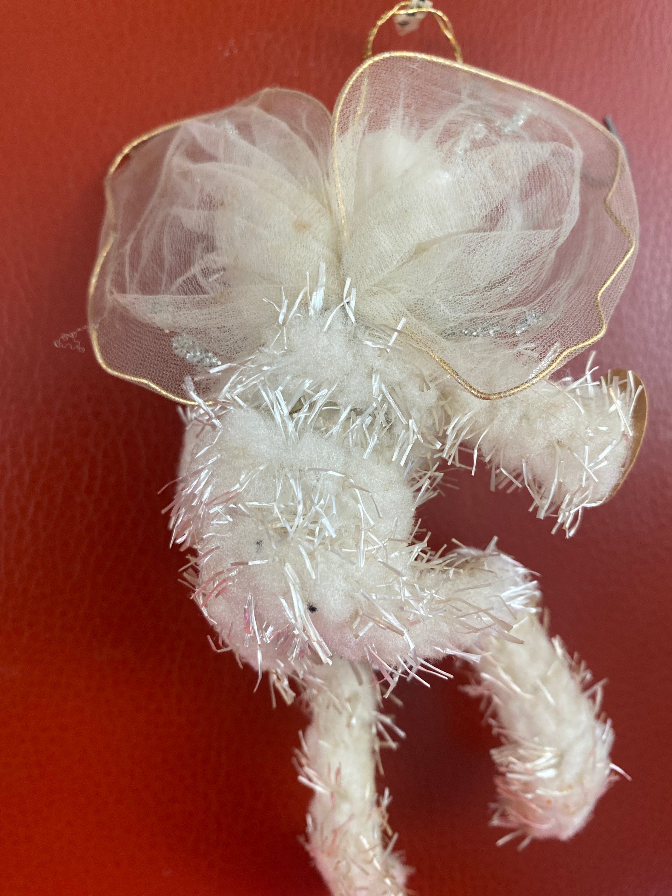 Vintage Porcelain Christmas Angel Ornament. Holt Howard Label - Etsy